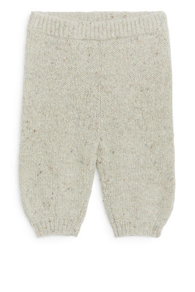 Neps Wool -Blend Trousers – Beige Melange – ARKET GB