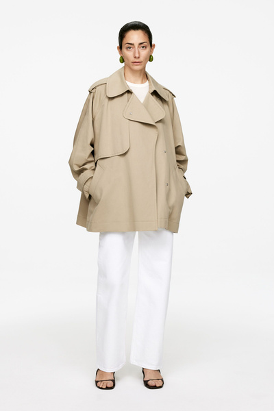 Gabardina corta – Beige – Women – ARKET ES