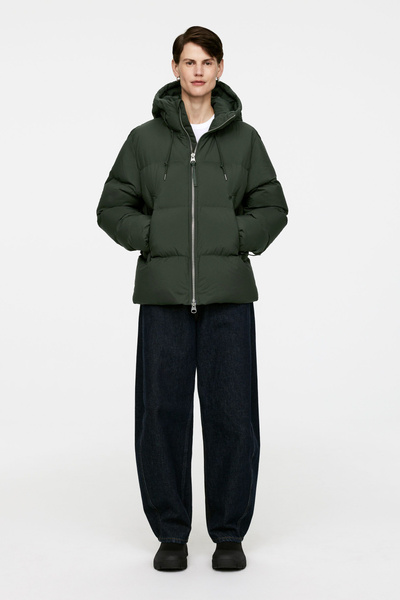 Upcycled Down Puffer Jacket – Dark Green – Men – ARKET GB