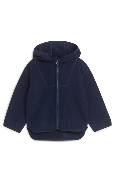 Fleece Hoodie – Dark Blue – Children – ARKET NL
