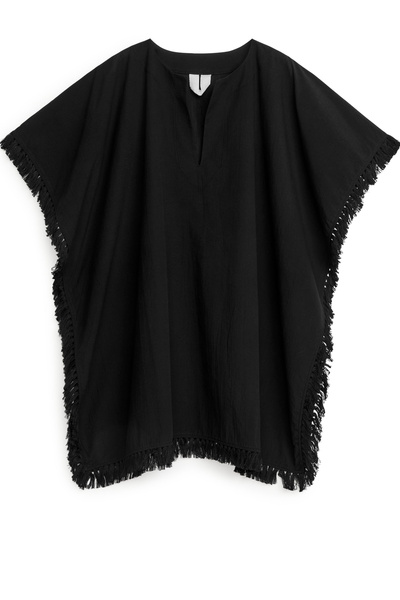 Fringed Beach Throw-On – Black – Women – ARKET EU