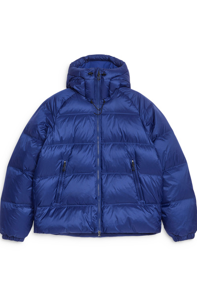 Dunjacka, Upcycled Down – Klarblå – Men – ARKET SE