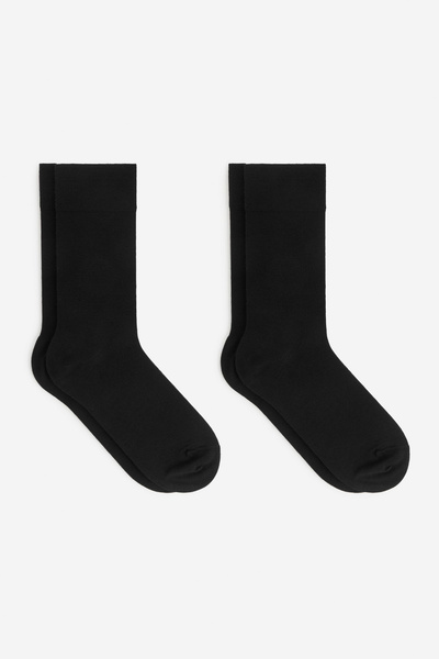 Wool Socks Set of 2 – Black – Women – ARKET NL
