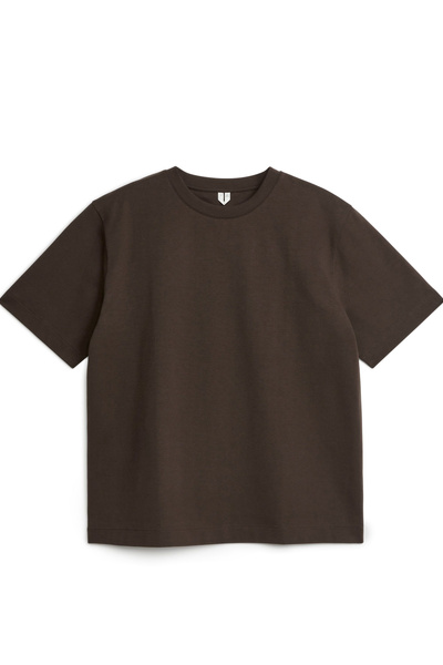 Interlock T-shirt – Dark Mole – Men – ARKET EU