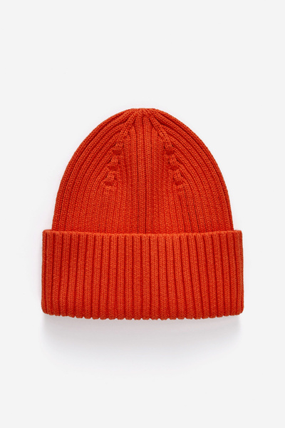 Rib-Knitted Beanie – Bright Red – Children – ARKET EU