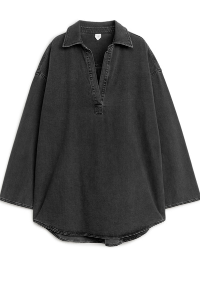 Denim Tunic – Washed Black – Women – ARKET EU