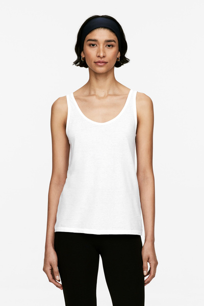 Crêpe Tank Top – White – Women – ARKET GB