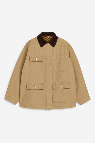 Lined Canvas Jacket – Beige – Women – ARKET EU