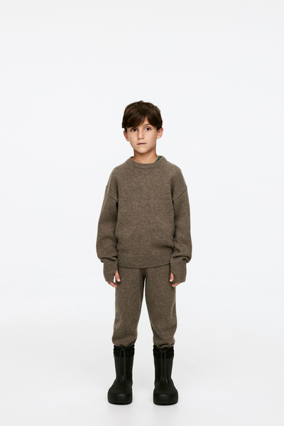 Nativa Wool Jumper – Mole – Women – ARKET NL