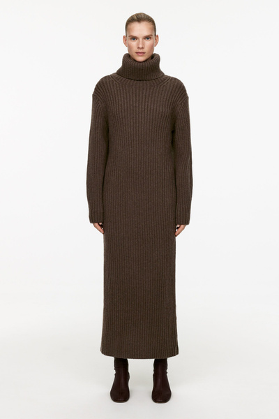 Nativa Wool Dress – Mole – Women – ARKET NL