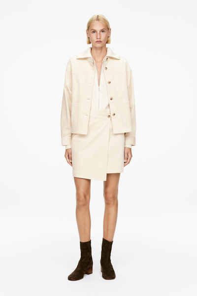 Corduroy Wrap Skirt – Light Beige – Women – ARKET GB