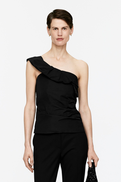 One-Shoulder-Oberteil – Schwarz – Damen – ARKET DE
