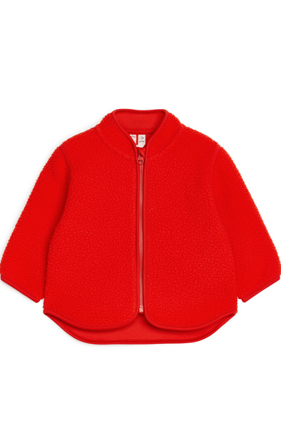 Fleece Jacket – Bright Red – Children – ARKET NL
