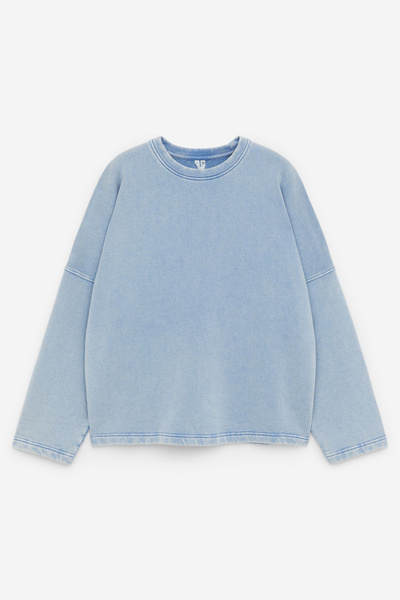 Washed Sweatshirt – Washed Blue – Women – ARKET WW