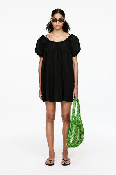 Cotton Voile Beach Dress – Black – Women – ARKET EU