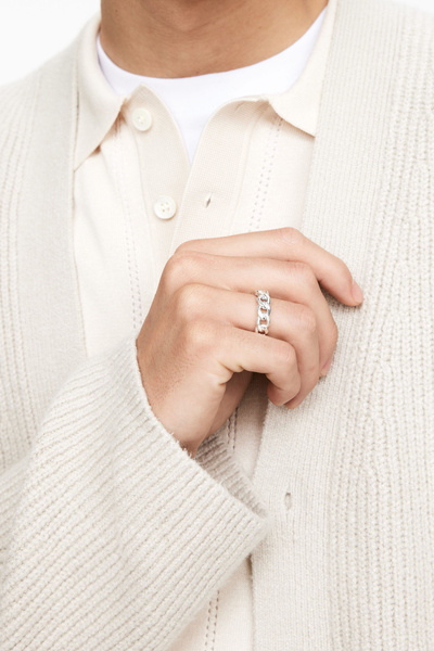 Sterling Silver Chain Ring – Silver – Men – ARKET WW