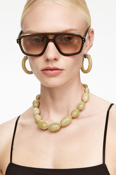 Resin Necklace – Mustard – Women – ARKET EU