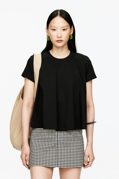 A-Line T-Shirt – Black – Women – ARKET NL